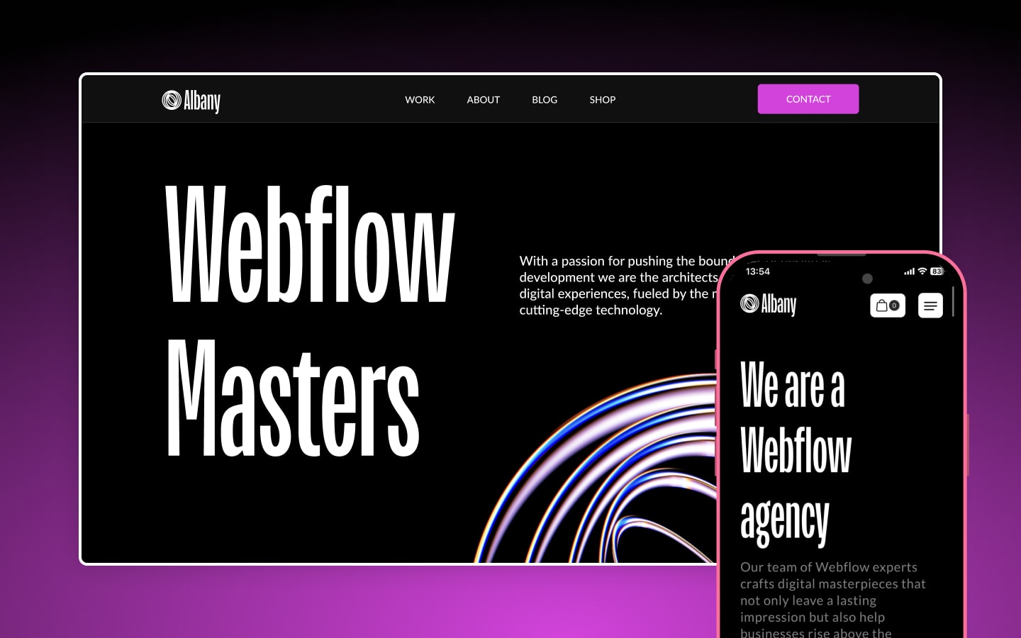 Albany - Agency Webflow Template | Wedoflow